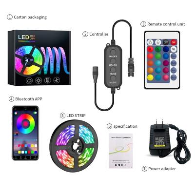 Cina Servizio di soluzioni di illuminazione 30 metri 12V Bluetooth LED Strip Light con 5050 RGB RGBIC in vendita