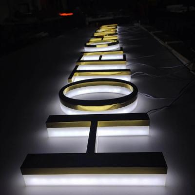 Cina Logos della compagnia elettronica 3d Letter Sign In acciaio inossidabile contrassegno retroilluminato con disegno libero in vendita