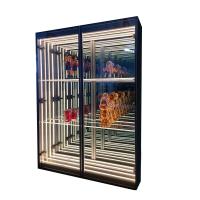 China Infinity Abyss Mirror Display Case Customizable Colors and Customized Thickness Options for sale