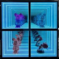 China Infinity Abyss Mirror Display Case Customizable Colors and Customized Thickness Options for sale