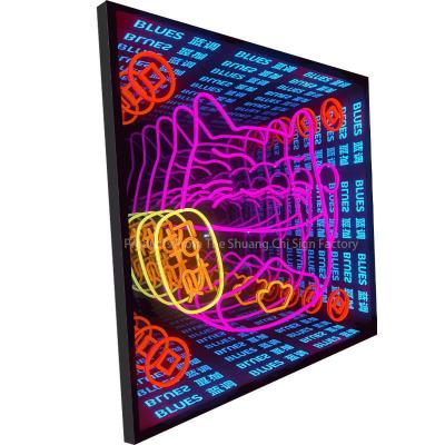 Cina Affordable LED Neon Mirror Wall Art con tocco giocoso e altre fonti di luce in vendita