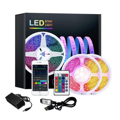 Cina Smart Home Decoration 5050 RGB LED Light Strip con sincronizzazione musicale e telecomando in vendita