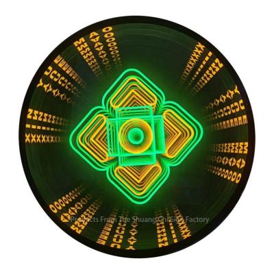 Cina Specchi Neon Abyss Perfect Focal Point Custom Neon Infinity Mirror con supporto a sfumatura in vendita
