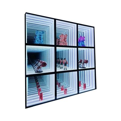 Cina Moderno RGB Infinite Mirror Abyss 3D Logo Display Case per interni ed esterni in vendita