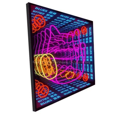 China 3D Neon Abyssal Mirror met aangepast ontwerp en 80lm/w lamp licht efficiëntie Te koop