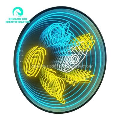 Cina Artigianato di specchi a neon acrilici per interni Una perfetta combinazione di arte e precisione in vendita