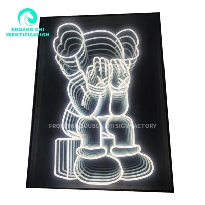 Cina Trasforma il tuo arredamento con Neon Abyss Mirror Trends e Wall Screw Fix Installation in vendita