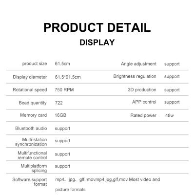 Cina Alto luminosità 2300 Display ologramma 3D Rotate Ad Player LCD Digital Signage per il vostro in vendita