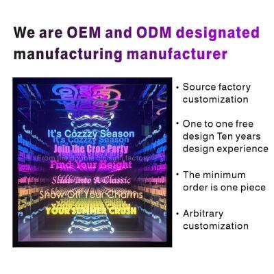 Cina Spessore personalizzato RGB LED Neon Lettera Tabella per il 2023 Video Light LED Wall 3D Letter Sign in vendita