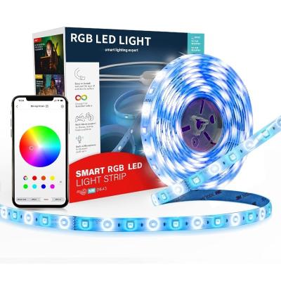 Cina Wifi Smart Multi-Color 5m 12v 5050 RGB LED Strip Light per l'illuminazione domestica personalizzabile in vendita