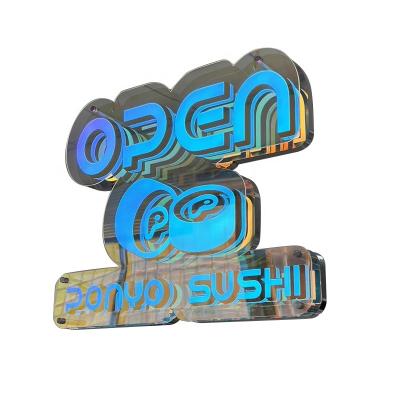 Cina DC 12V/AV110V-220V Abyss Infinity Mirror Letters per porte commerciali personalizzate in vendita