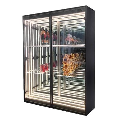 Cina DC12V/AC110-220V Infinity Mirror Display Case per Donut Cake Cookie Dry Bakery Design in vendita