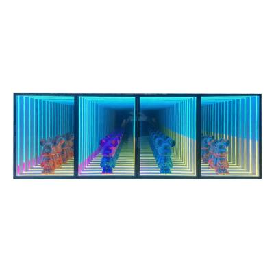 Cina Dimensioni personalizzate Fashion Light Up 3D LED Infinity Mirror Display Case per oggetti alla moda in vendita