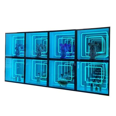 Cina Dimensioni personalizzate Fashion Light Up 3D LED Infinity Mirror Display Case per oggetti alla moda in vendita