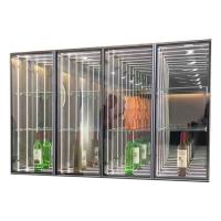 China High Brightness LED Light Source Customized Infinity Illusion Mirror Display Case for sale