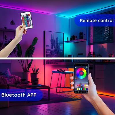 China 12v Wifi-gecontroleerd flexibel SMD 5050 2835 RGB LED-strooklicht voor vakantieverlichting Te koop