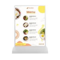 China Bar Store Restaurant A4 A5 Rechargeable Led Light Box with Table Stand Menu Display for sale