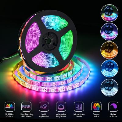China 18/30/60 LEDs SMD5050 LED Flexível Light Strip kits DC 12V/24V para decoração comercial à venda