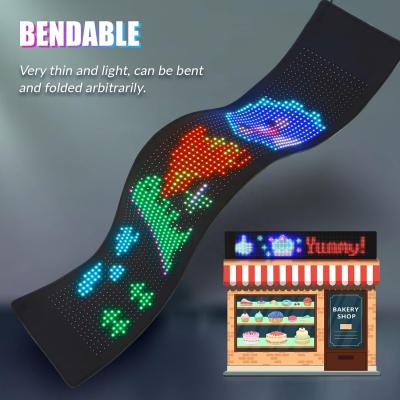 China LED scrollende reclame USB winkelbord aangepast tekst GIF borden voor winkel auto bar hotel Te koop