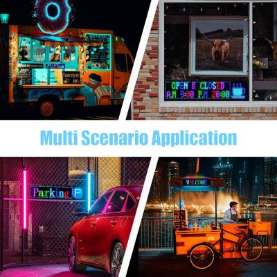 China LED scrollende reclame USB winkelbord aangepast tekst GIF borden voor winkel auto bar hotel Te koop
