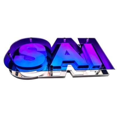 中国 カスタマイズされた電力消費 無限鏡サイン ロゴ 3D LED文字 電子サイン 販売のため
