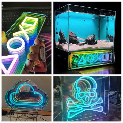 中国 インダース カスタム インフィニティ ミラー LED 文字 3D サイン 販売のため