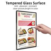 China Rectangle Aluminum Frame Open Ultra Thin Light Box for LED Menu Board Display Panel for sale