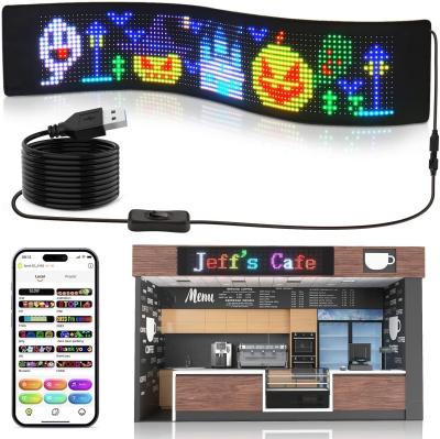 China Controle de aplicativo de telefone mais recente Conteúdo editável Mensagem em movimento Display LED para cartaz de carro à venda