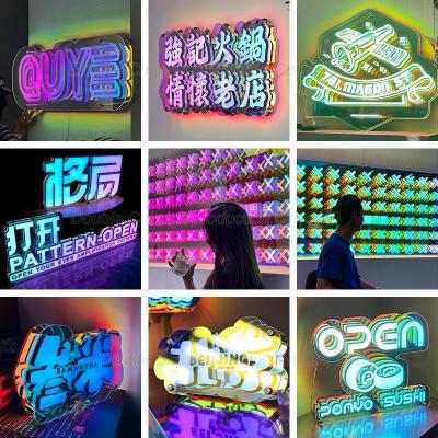 中国 カスタマイズされたインフィニティミラー効果 ニュオンサイン 文字 ライトボックス 彩色の3D効果 販売のため