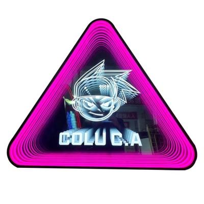 Cina Acrilico Custom 3D LED Track Channel Letters Neon Mirror Infinity LED Sign Lighting in vendita