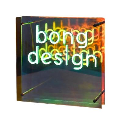 Cina Acrilico Custom 3D LED Track Channel Letters Neon Mirror Infinity LED Sign Lighting in vendita