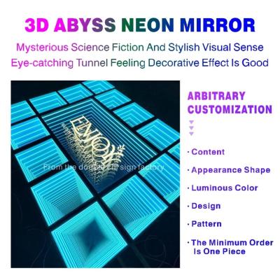 Cina Fonte di luce Neno Luci Ventilatore olografico telecomando 3D Abyss Mirror 2024 Best seller in vendita