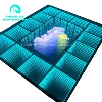 China Indoor Outdoor Customization Technological Light and Shadow Infinity Floor Neon Mirror for sale