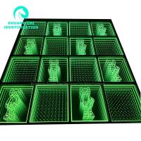 China Indoor Outdoor Customization Technological Light and Shadow Infinity Floor Neon Mirror for sale