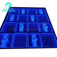 China Indoor Outdoor Customization Technological Light and Shadow Infinity Floor Neon Mirror for sale