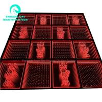 China Indoor Outdoor Customization Technological Light and Shadow Infinity Floor Neon Mirror for sale