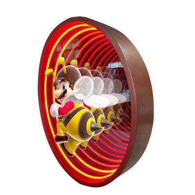 中国 インフィニティ LED ミラー 広告ボード 2024 ホログラムファン トップデコレーション 必須 販売のため