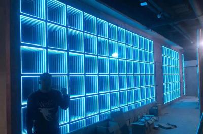 China 3D Hologram Abyss Layer Mirror Kleurrijk en aangepast met LED-strips Lichtbron Te koop