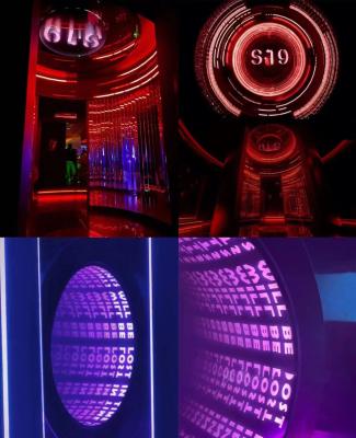 Cina MirrorInfinity Mirror LED 3D con lettere acriliche ed effetto ologramma 3D in vendita