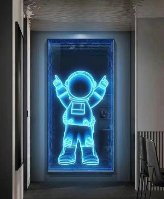 Cina Delicato segnale a specchio a LED personalizzato con ologramma 3D e 300000 ore di vita in vendita