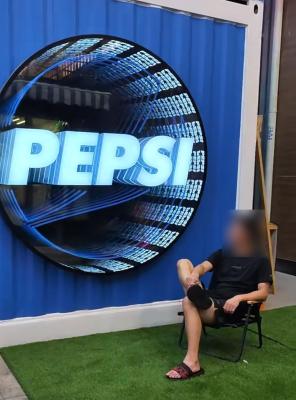 Cina Delicato segnale a specchio a LED personalizzato con ologramma 3D e 300000 ore di vita in vendita