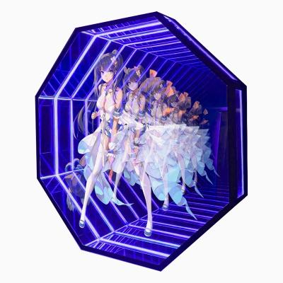 中国 カラフルな3Dホログラムプロジェクター インフィニティミラー ネオン・アビス ミラーシート 鮮やかなビジュアル 販売のため
