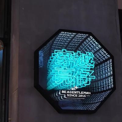 China Custom slaapkamer woonkamer Infinity Mirror Neon Signs voor delicate elektronische signage Te koop
