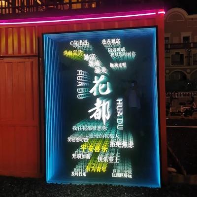 China Custom slaapkamer woonkamer Infinity Mirror Neon Signs voor delicate elektronische signage Te koop