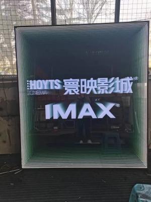 Cina Segno di neon 3D a specchio in acciaio inossidabile in vendita