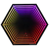 China Colorful Customized 3d Magic Infinity Mirror Multi Layer Neon Sign for sale