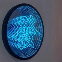 China Colorful Customized 3d Magic Infinity Mirror Multi Layer Neon Sign for sale