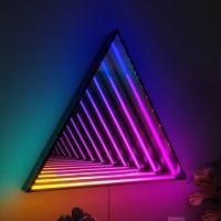China Colorful Customized 3d Magic Infinity Mirror Multi Layer Neon Sign for sale