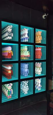 Cina Infinite Visual Art Light Box Melle Abyss Mirror 3D Lettera luminosa Logo Cartellone al neon in vendita