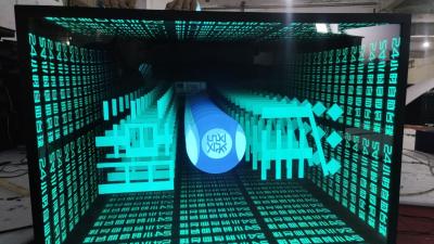 Cina Infinite Visual Art Light Box Melle Abyss Mirror 3D Lettera luminosa Logo Cartellone al neon in vendita